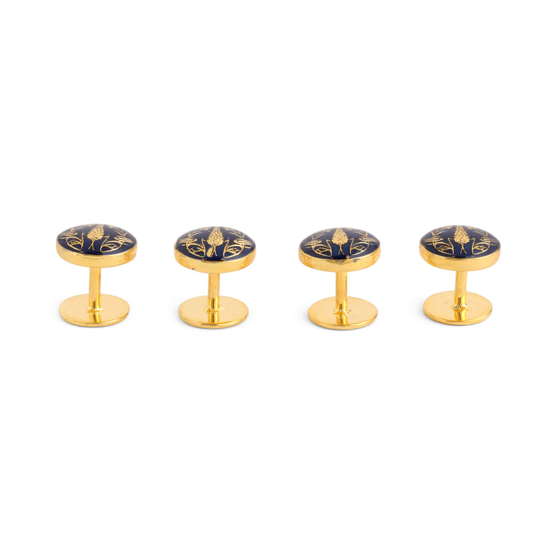 Moroccan Buttons enamel gold plated kurta buttons for men