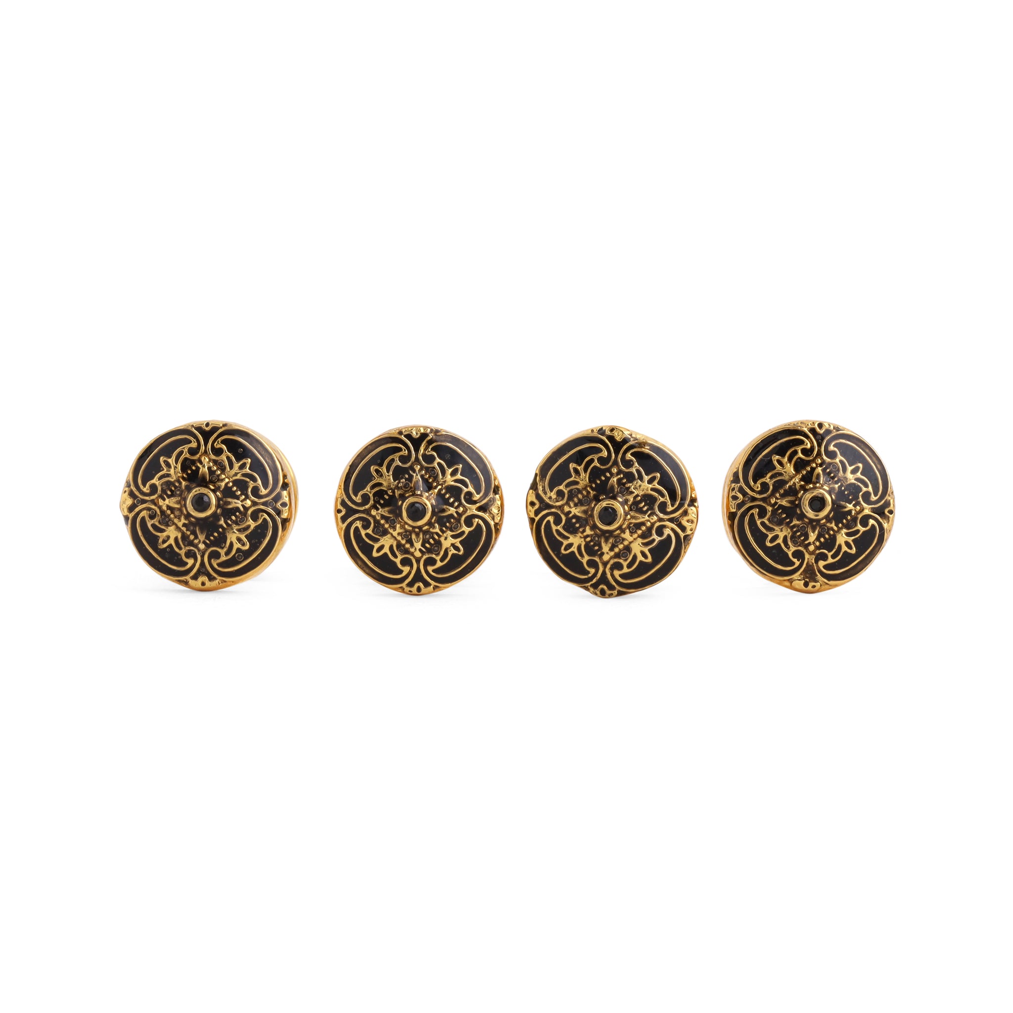 Kutch Kurta Buttons enamel gold plated kurta buttons for men