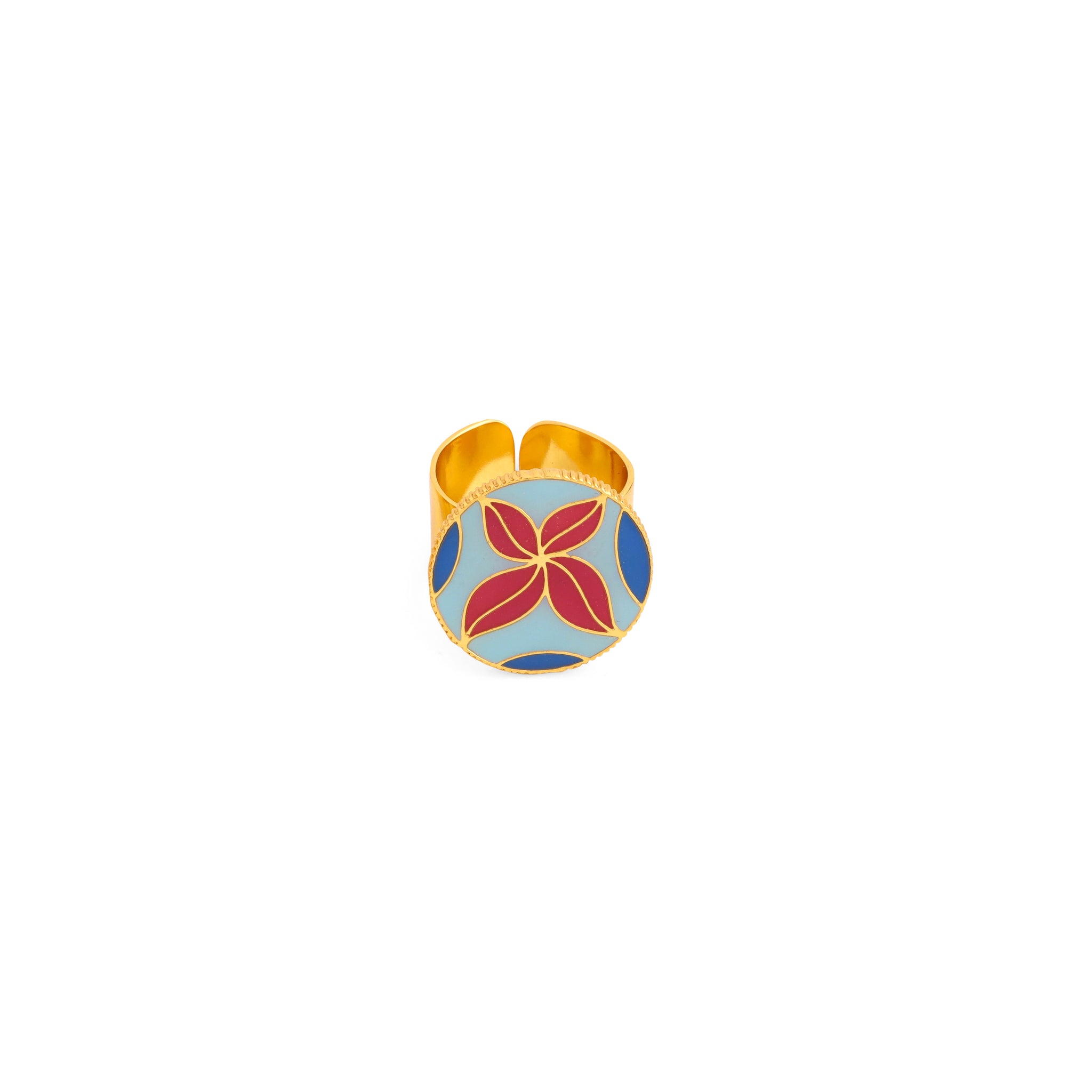 Buy Fleur Enamel Ring - AZGA