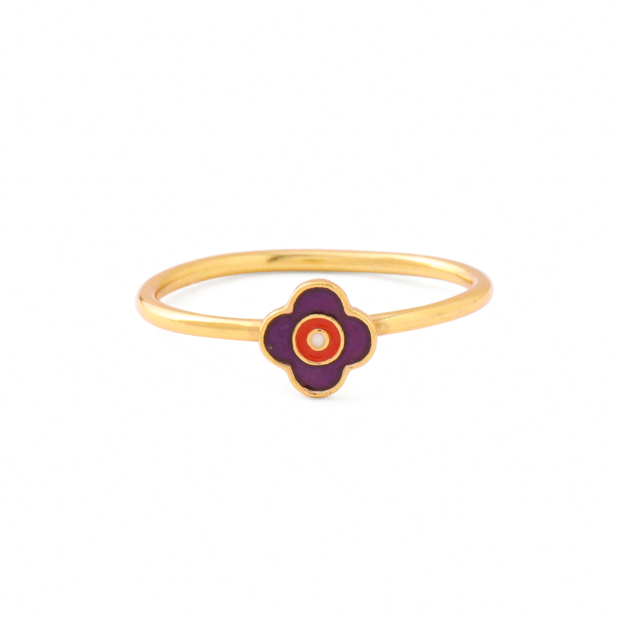 Buy Amethyst, Tangerine, Ivory Flore Petite Band - Azga