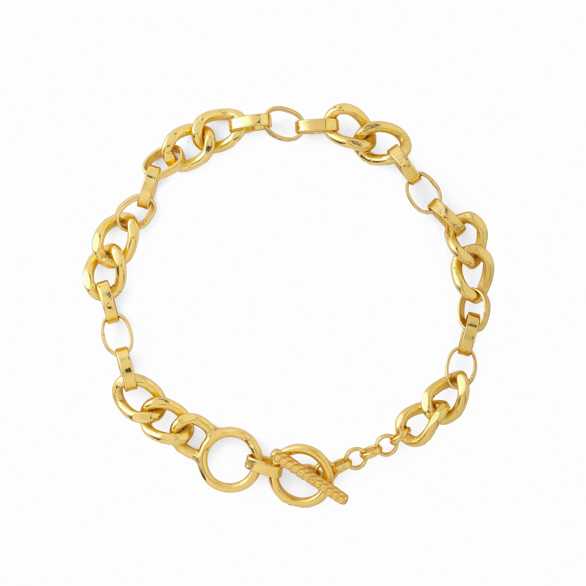 Buy Gold Sicilian Toggle Bracelet - Azga
