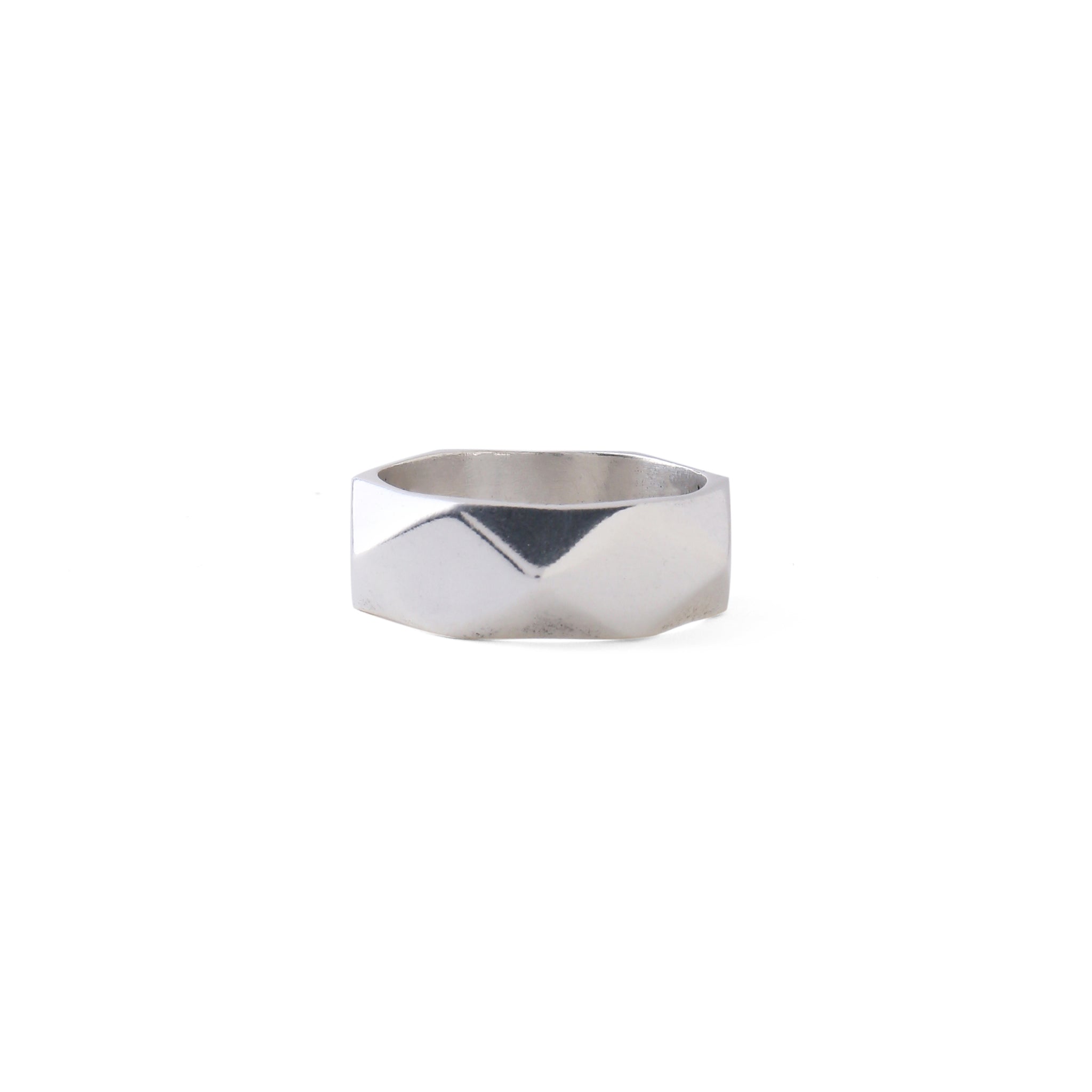 Buy Oxidised Silver Cuban Ring - Azga