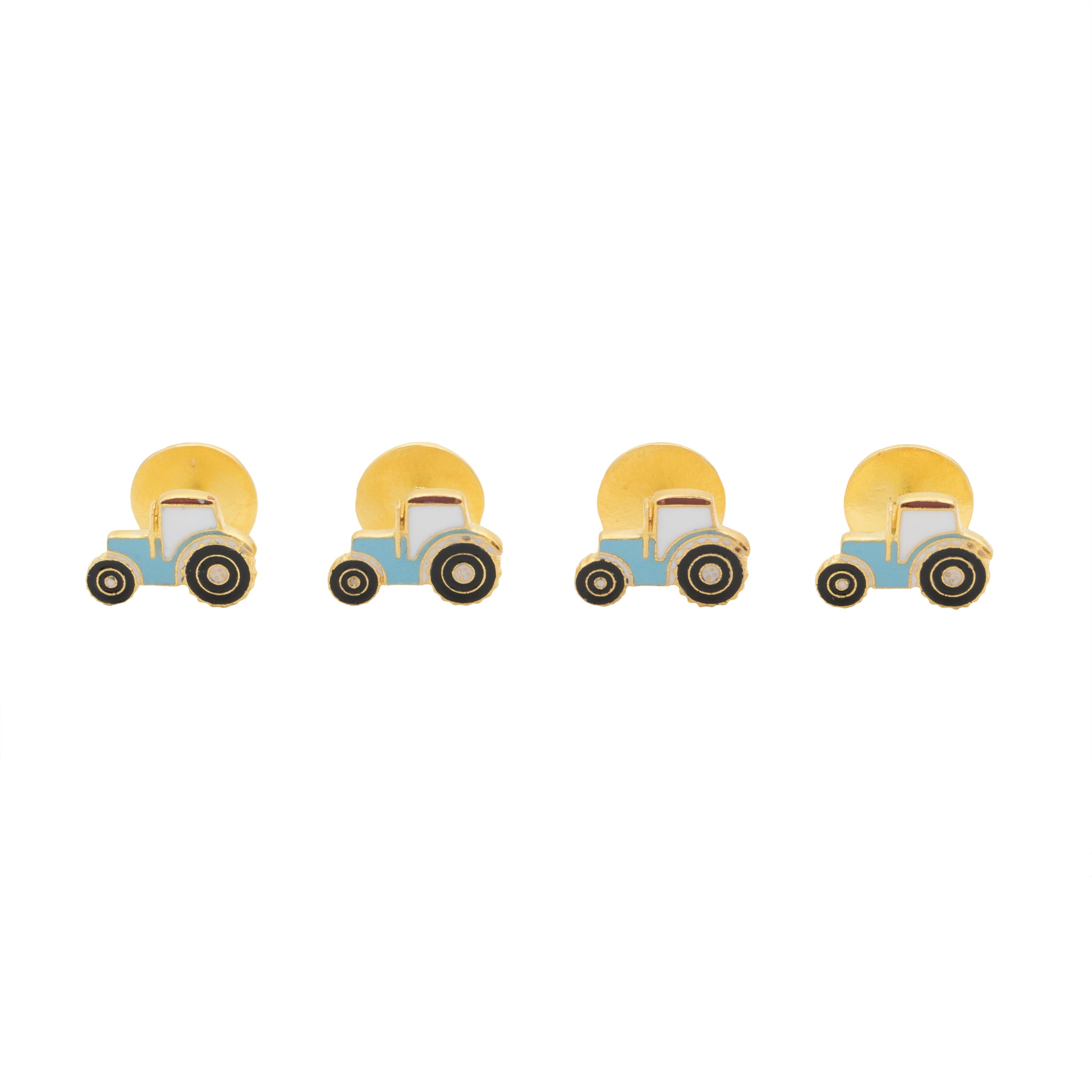 Tractor Kurta Buttons enamel gold plated kurta buttons for kids. gifts ...