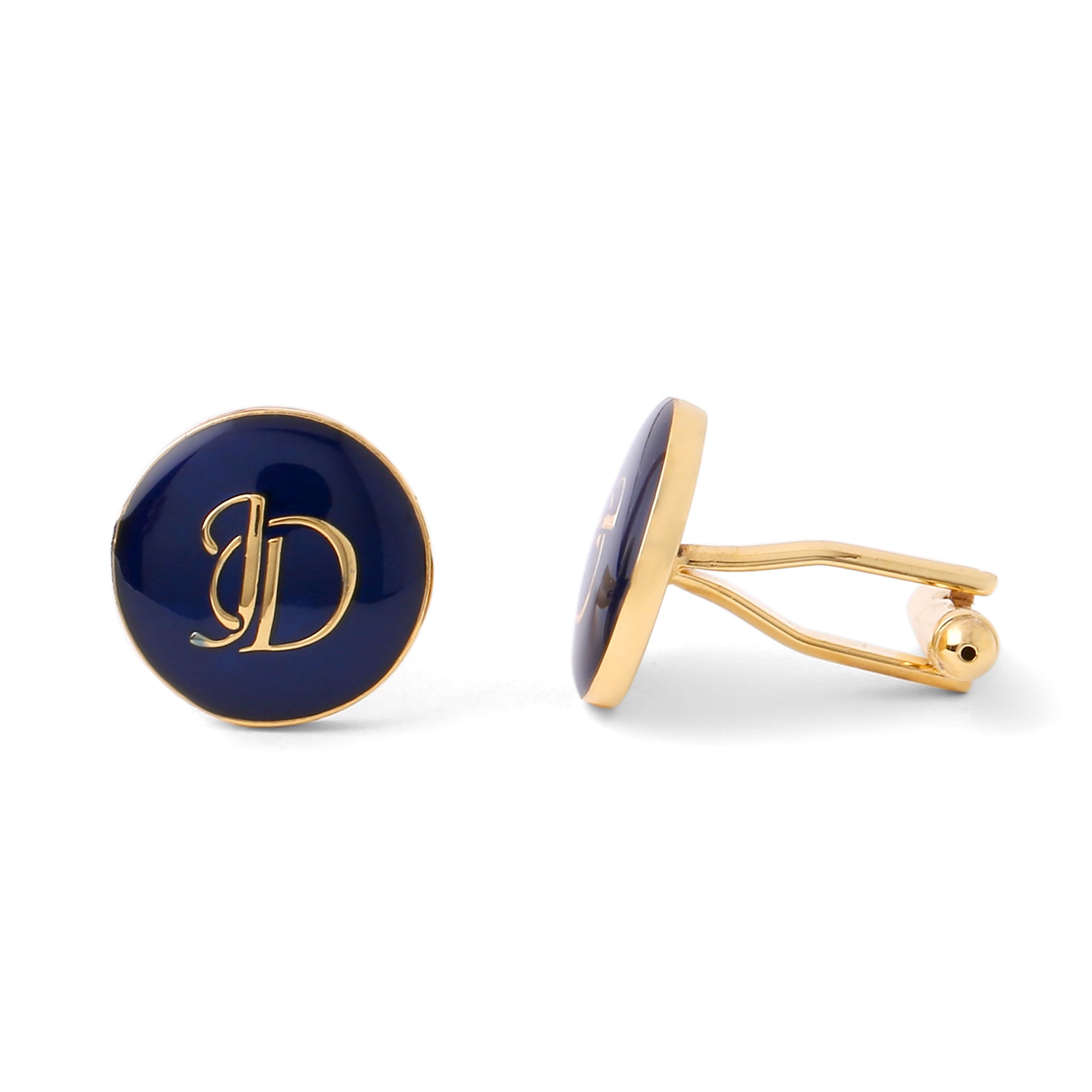 Initials/ Monogram - with Enamel Enamel Brass Engraved, Wedding gift ...