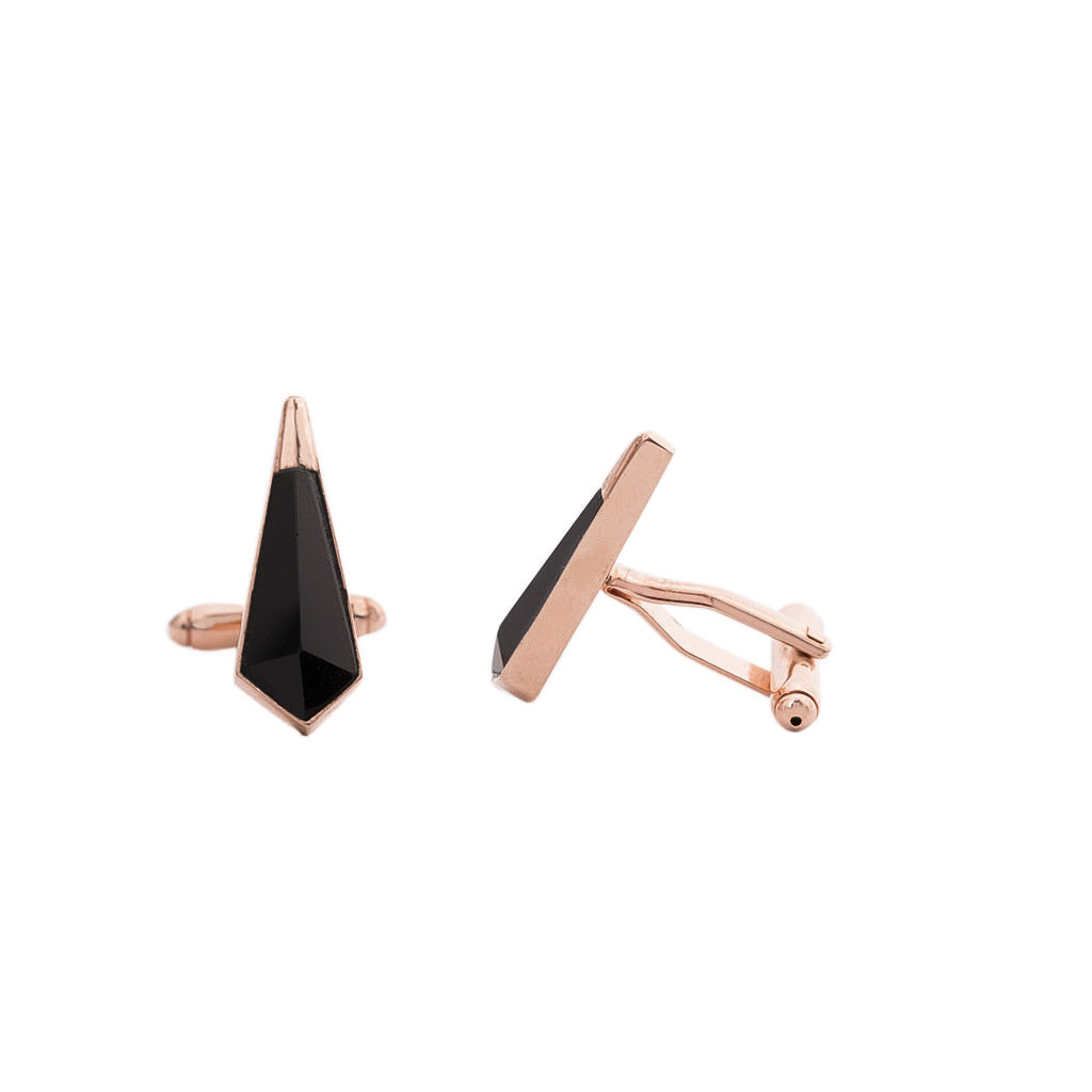 Buy Black Minimal Cufflinks - Azga