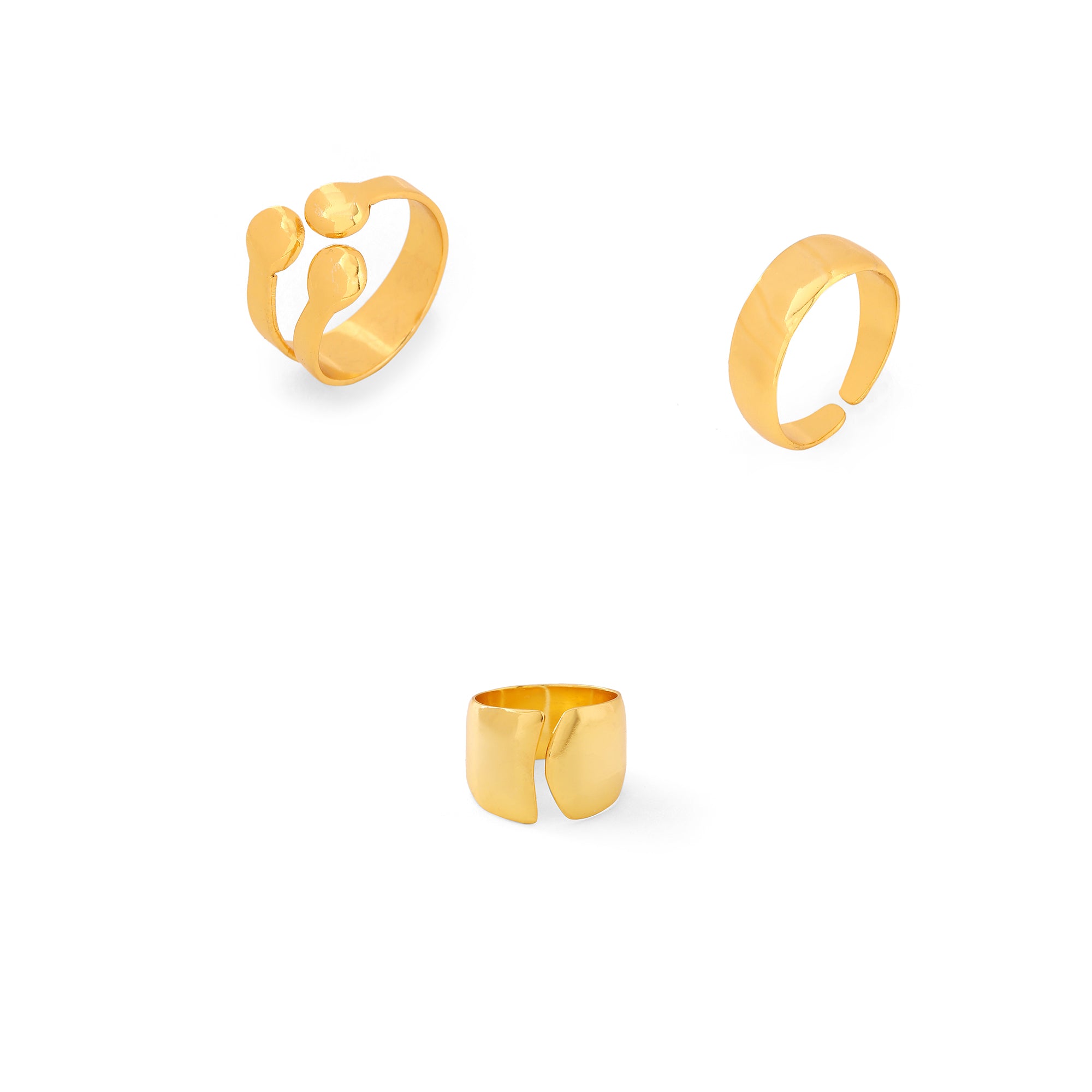 Buy Classic Ring Stack – Set of 3 Online | AZGA